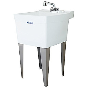 E.L. Mustee 19CF 20x24 Combo Laun Tub, White