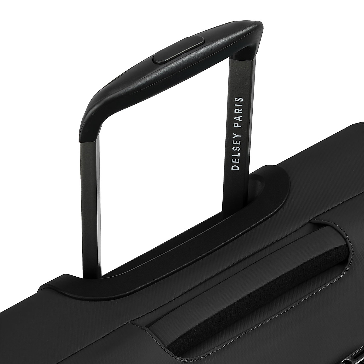 DELSEY PARIS Sky Lite 24-Inch Medium Lightweight Check-In Luggage - Water-Resistant Polyester, Dual Spinner Wheels, Multiple Exterior Pockets, Black - Softside Bag for Easy Travel