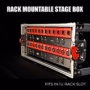 CAT Rack Female - Female XLR Stage Box with Audio Over Shielded CAT Cable. Send 12 Channels of Audio, DMX, Clear-Com or AES.