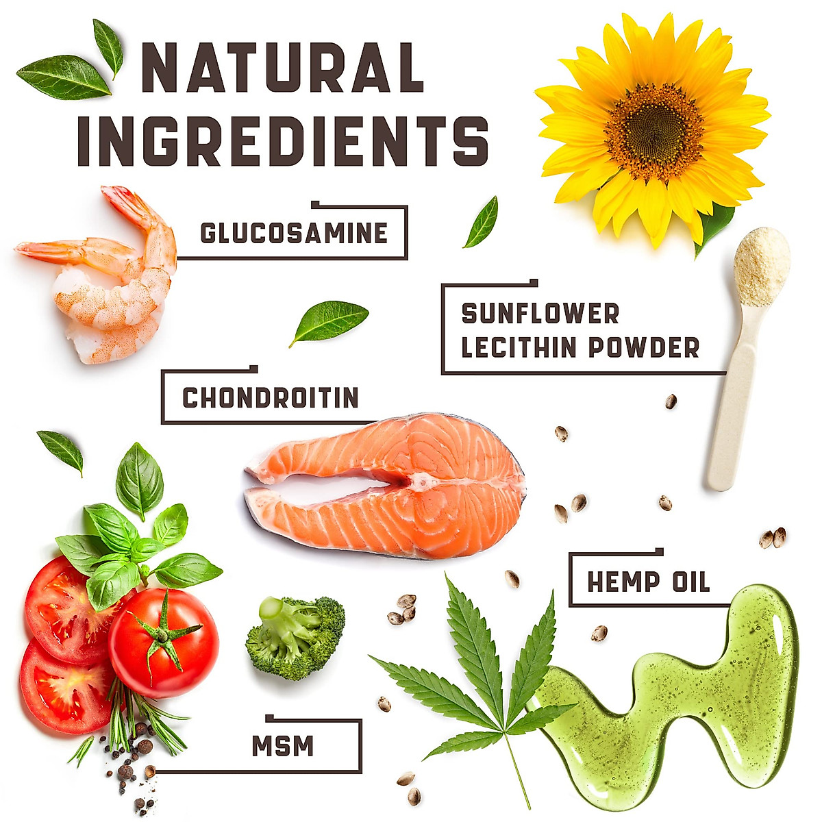 Hemp Joint Supplement for Dogs - Dog Joint Supplement with Glucosamine, Chondroitin, MSM - Supports Hip and Joint Heath, Better Mobility, Skin and Coat - for All Breeds and Ages - 180 Dog Chews, Duck