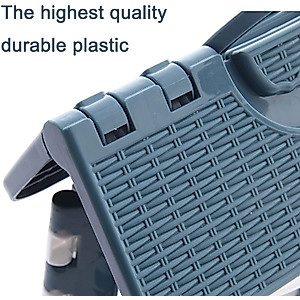 9 Inch Folding Step Stool Step Platform Anti Slip Top Portable Compact Foldable Step Ladder for Bathroom, Garden, Library, Kitchen, School, Closet & Shower for Kids and Adults