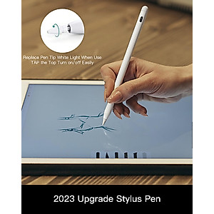 Stylus Pencil 1st Generation for iPad 9th&10th Generation with Palm Rejection, Tilt Sensitivity, Stylus Pen Compatible with iPad Pro 11/12.9, iPad 10/9/8/7/6, iPad Mini 5/6, iPad Air 3/4/5