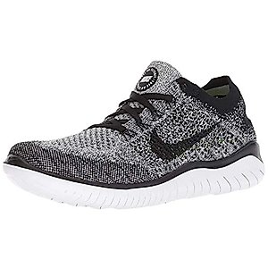Nike Womens WMNS Free RN Flyknit 2018 942839 101 - Size 8W White/Black