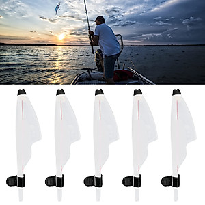 Fishing Pole Tip Protection, Fishing Rod Cap Tip Protector, Telescopic Fishing Rod Pole Fishing Pole Tip Protector with 5 X Fishing Rod Tip for Fishing Rods