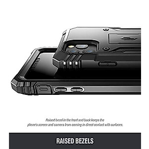 Poetic iPhone 11 Pro Rugged Case with Kickstand, Full-Body Dual-Layer Shockproof Protective Cover, Built-in-Screen Protector, Revolution Series, for Apple iPhone 11 Pro (2019) 5.8 Inch, Black