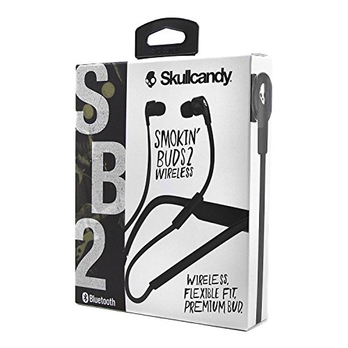 Skullcandy Smokin' Buds 2 In-Ear Bluetooth Wireless Earbuds with Microphone, Black (Renewed)