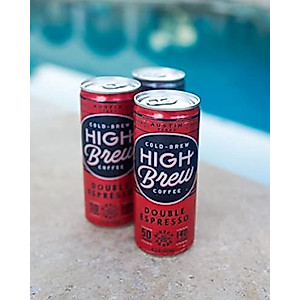 High Brew Coffee, Cold Brew, Double Espresso, 8 Fl Oz Can (Pack of 12) - Packaging May Vary