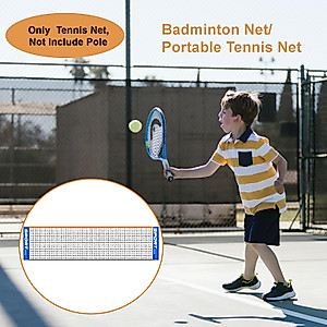 Ragyzity Badminton Pickleball Net, Polyester Badminton Net Replacement, Kids Adult Volleyball Training Net for Tennis, Volleyball, Only Tennis Net,No Include Pole (3.1m)