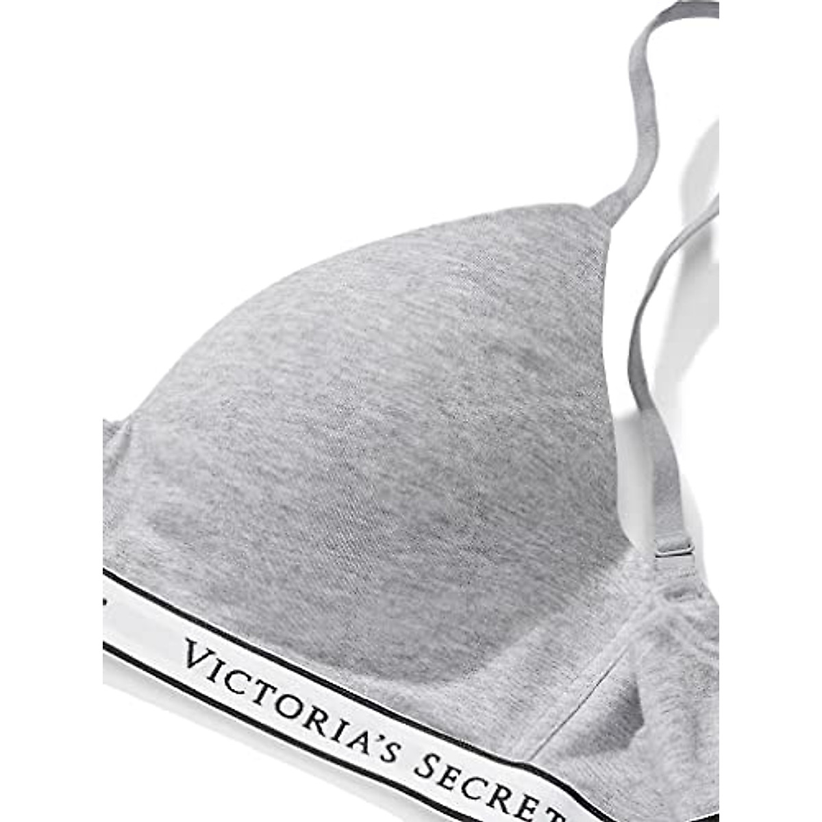 Victoria's Secret Lightly-Lined Wireless T-Shirt Bra, Medium Heather Gray, 34B