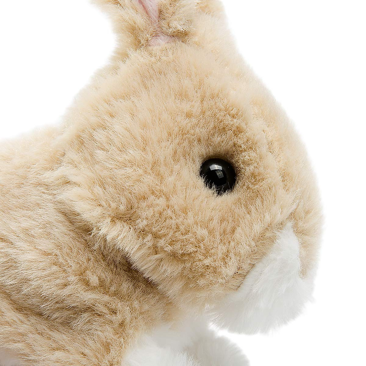 HollyHOME Plush Rabbit Easter Electronic Interactive Toy Jumping,Wiggle Ears,Mouth Moving Bunny Toy 7 Inches Tan Gifts for Kids