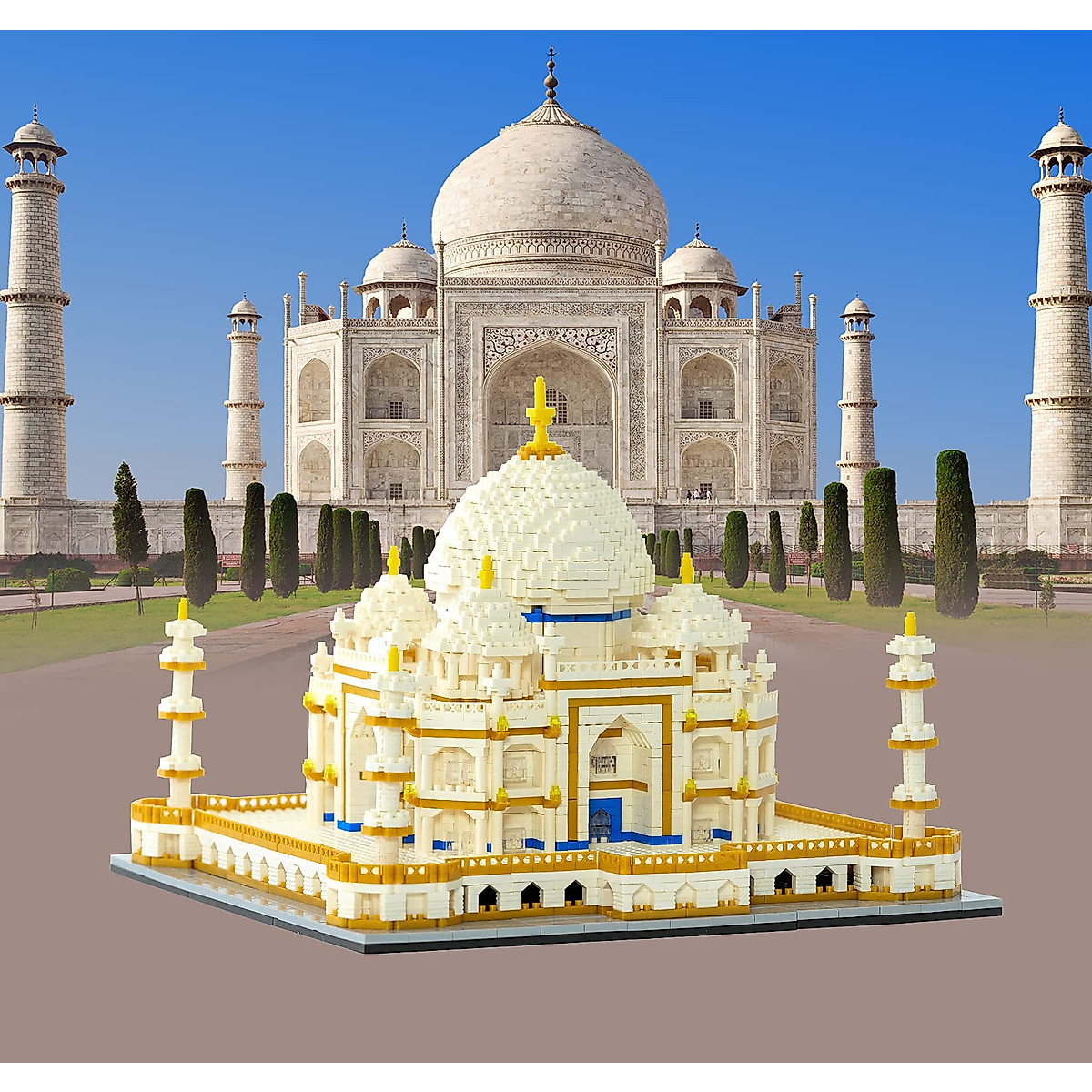 Tregoer Micro Mini Blocks Taj Mahal Building and Architecture Model Set,Mini Building Blocks Sets,Building and Architecture Toys Gifts for Kid and Adult（4000Pieces）