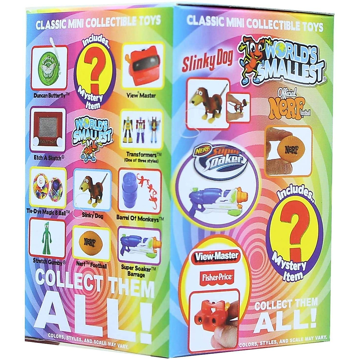 Worlds Smallest Classic Novelty Toy Series 4 Surprise Box - 3 Count