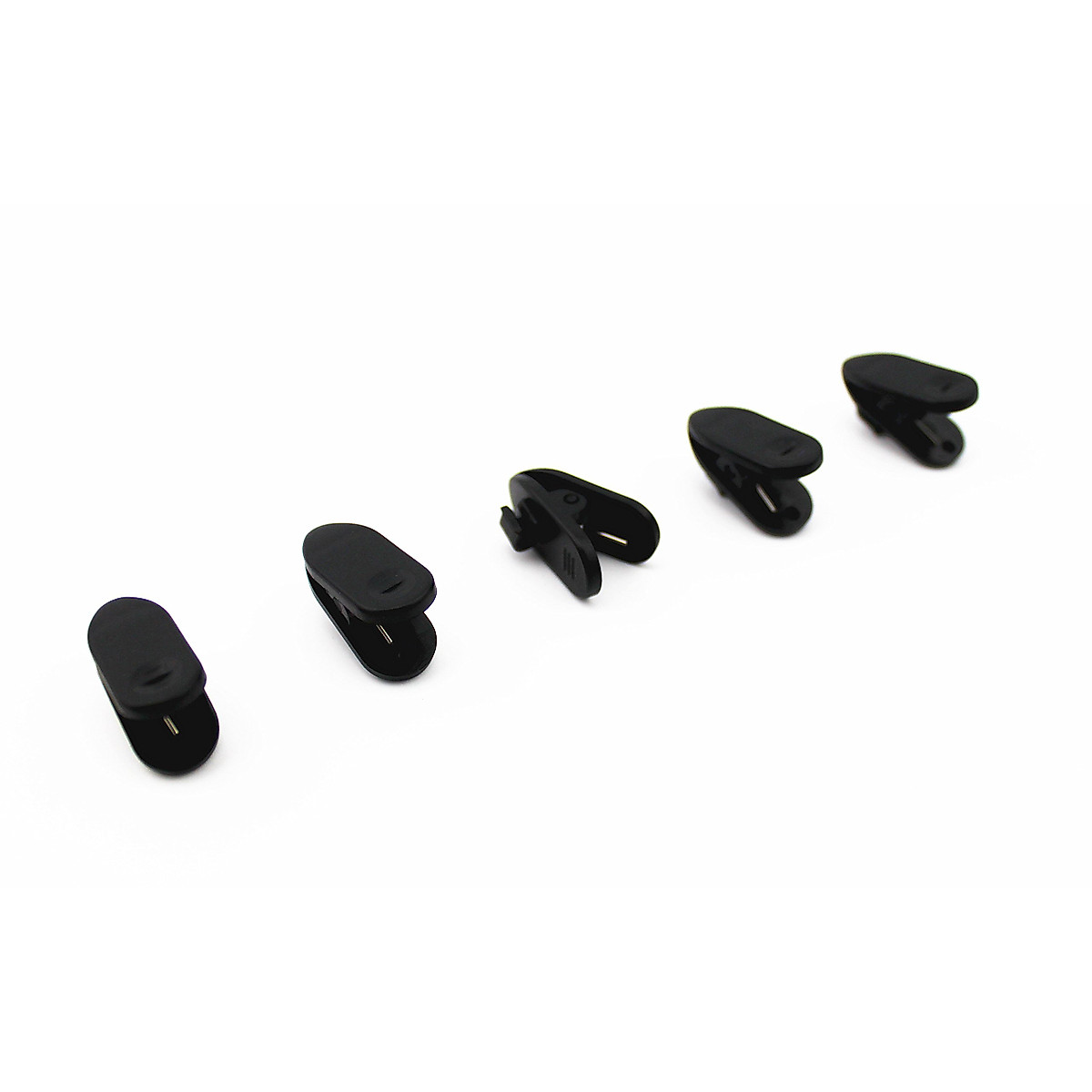 J K MIC-J Lapel Microphone Lavalier Microphone Headworn Microphone Clips Plastic Version X 5PCS