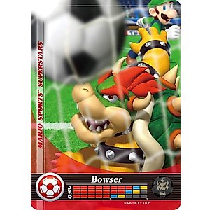 Nintendo Mario Sports Superstars Amiibo Card Soccer Bowser for Nintendo Switch, Wii U, and 3DS