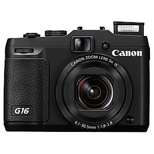 Canon PowerShot G16 digital camera 5 times zoom PSG16 wide angle 28mm optical - International Version (No Warranty)