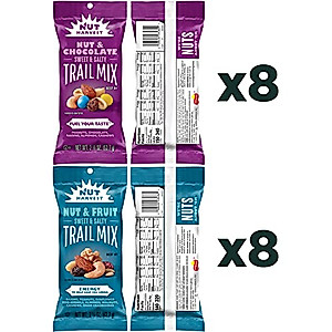 Nut Harvest, Trail Mix Variety Pack, 2.25 Ounce (Pack of 16)