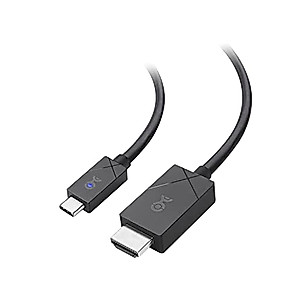 [Designed for Microsoft Surface] Cable Matters 48Gbps USB-C to HDMI Cable 6 Feet / 1.8 Meters Supports 4K 120Hz and 8K 60Hz HDR - USB4, Thunderbolt 3 and Thunderbolt 4 Port Compatible