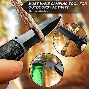 Gifts for Men Dad Husband Boyfriend Him from Daughter Son Wife Kids, Multitool Pocketl Knife, Engraved 'I LOVE YOU', Survival Multi Tool Cool Gadgets