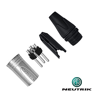 WORLDS BEST CABLES 2 Units - 50 Foot - Balanced Microphone Cable Custom Made Using Mogami 2549 (Black) Wire and Neutrik NC3MXX & NC3FXX Silver XLR Plugs