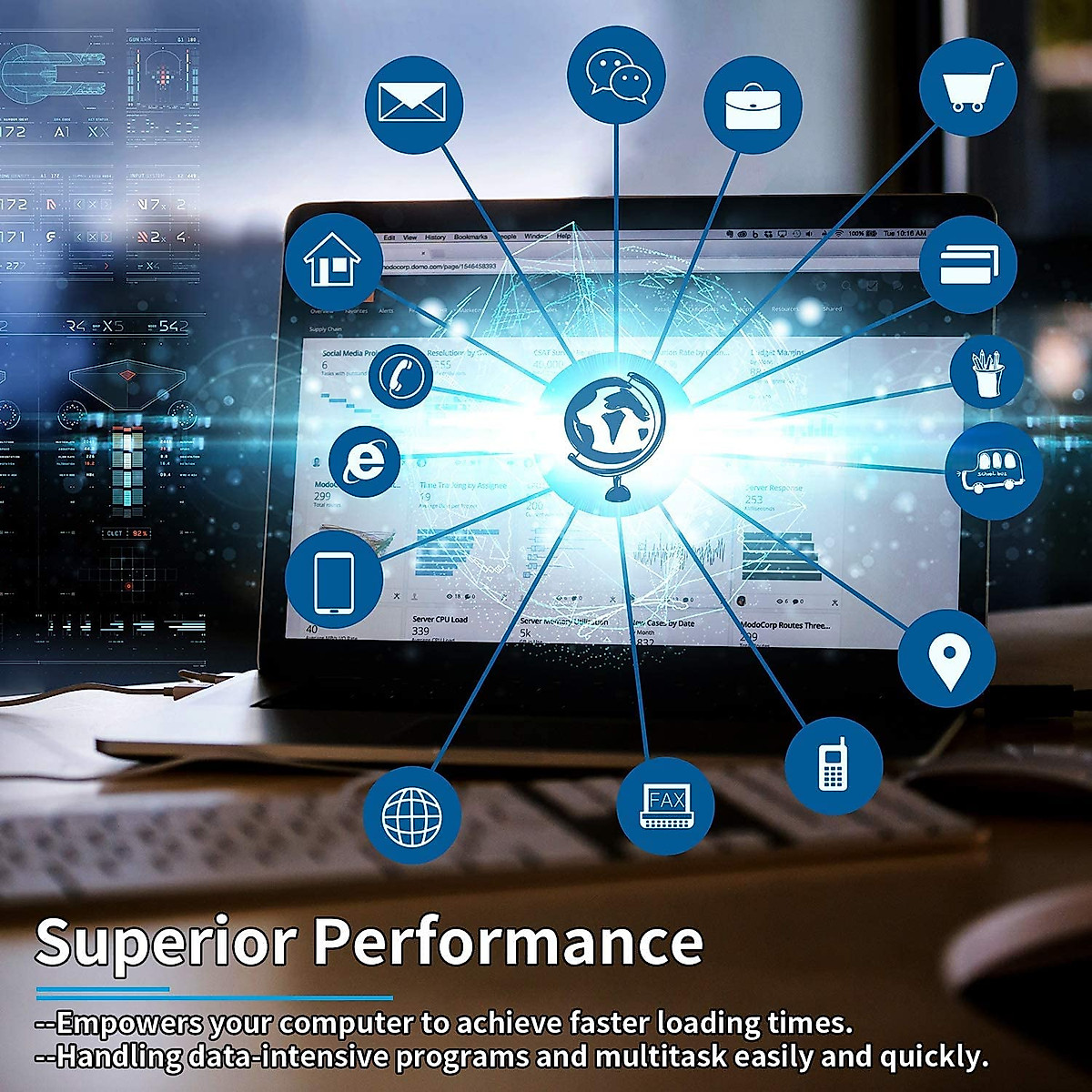 PC3-10600 DDR3 1333 8GB Kit (2x4GB) RAM PC3 10600S 1333MHZ 2Rx8 204-pin 1.5v 4GB Memory Upgrade for Laptop