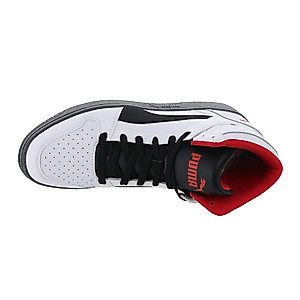 PUMA Rebound Layup Elevated Puma White/Puma Black/for All Time Red 11 D (M)