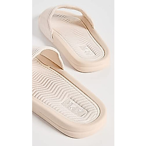 APL: Athletic Propulsion Labs Men's Men's Techloom Zigzag Slides, Beach/Ivory, Off White, 11 Medium US