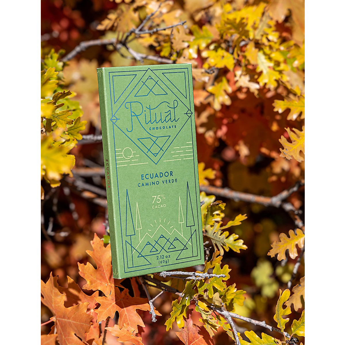 Ritual Dark Chocolate Bar, Ecuador 75% Cacao, Notes of Graham Cracker, Honey & Fudge, 2.12 oz