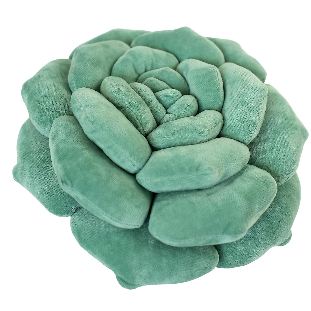 Audacious Hippo Succulent Pillow | Plant Room Decor | Double Stuffed Leaf Pillow for Couch Sofa Plush Outside Cotton Filling | Hand Stitched Flower Decorative Throw Pillows