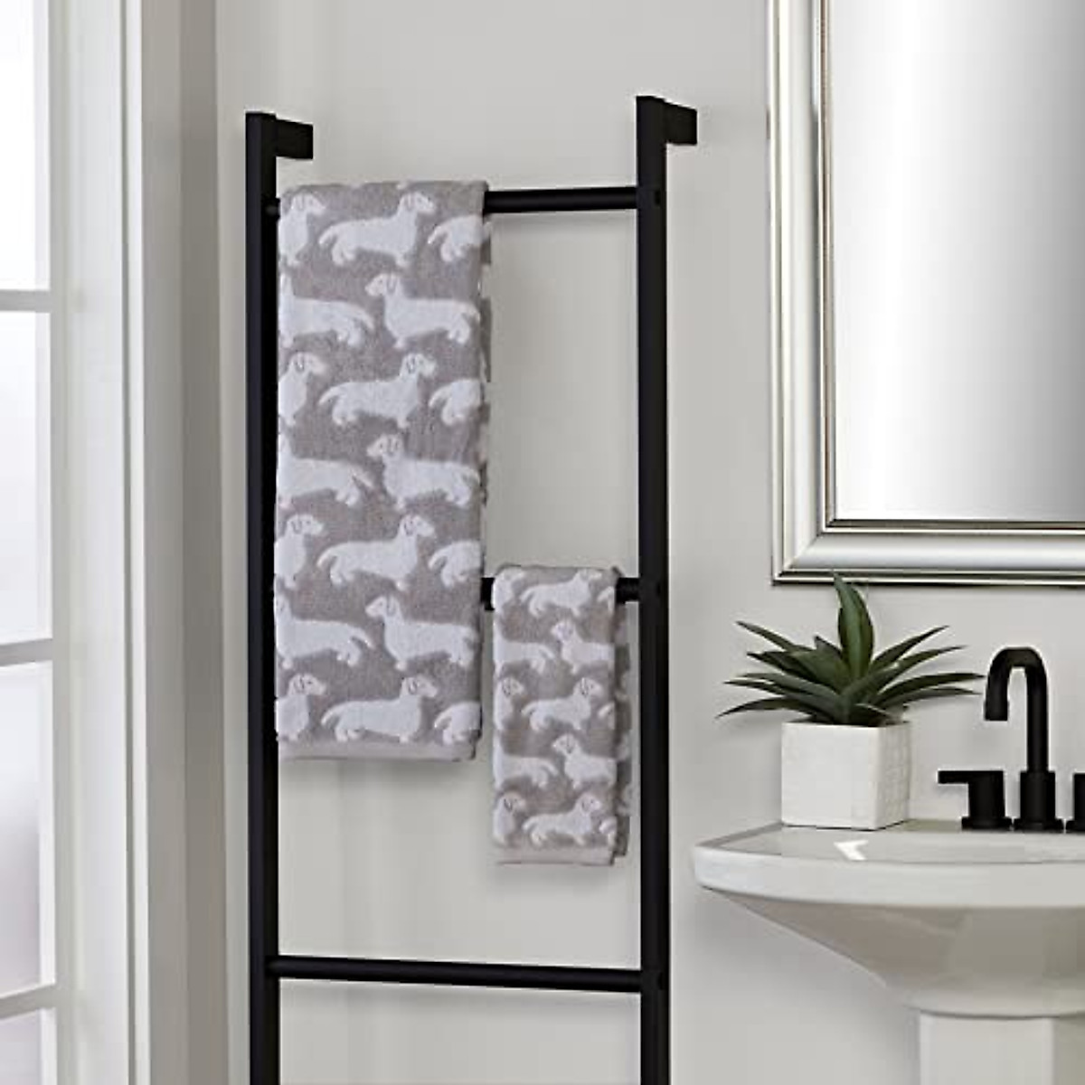 SKL Home by Saturday Knight Ltd. Dog 2 Pc Hand Towel, Gray