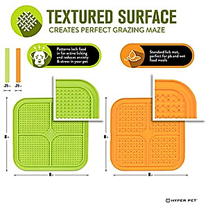 Hyper Pet IQ Treat lick mat for Dogs, Dog Slow Feeder & Cat lick mats | Great Alternative to Slow Feeder Dog Bowls & Cat Slow Feeders | Perfect Dog licking mat, Cat Puzzle Feeder & Dog Enrichment Toys