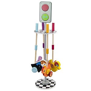Imagination Generation Radical Racers 4-Pack Bundle, Push-Along Walking Toys and Storage Stand with Attitude – Includes Bunny, Penguin, Duck, & Chicken