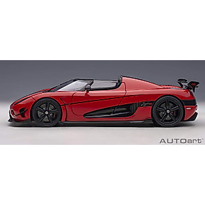 Autoart Koenigsegg Agera RS Chili Red with Black Accents 1/18 Model Car