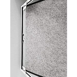 Access Door 6" X 6" Sound Rated Steel Access Panel Felt Covered Door for Concealed Wall/Ceiling Application with Slotted Lock - [Outer Dimensions: 7" Width X 7" Height]
