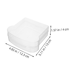 PRETYZOOM Small Containers for Food Sandwich Holder Airtight Bread Storage Box Sandwich Case for Homemade Bread Preservation