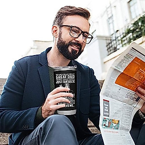 RHYTHMHEART Christmas Gifts for Dad from Daughter, Son, Wife - Dad Gifts for Christmas - Funny Present for Dad - Dad Birthday Gift - Dad Gifts from Daughter - Dad Tumbler 20oz