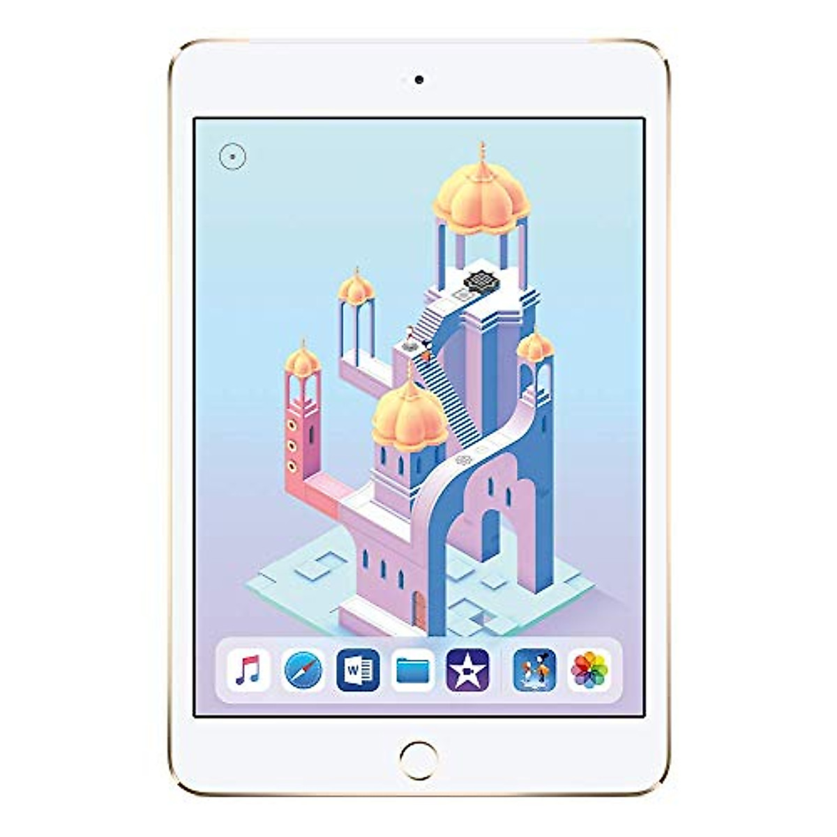 Apple iPad Mini 4 (128GB, Wi-Fi + Cellular, Gold) (Renewed)