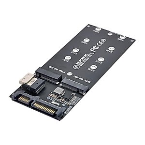 chenyang CY M.2 NVME SSD to SFF-8654 ＆ NGFF SATA SSD to SATA 2 in 1 Combo Adapter for Mainboard (Not Work NVEM SSD to SATA)
