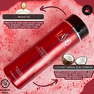 Lasio - Keratin-Infused HYPERSILK Replenishing Keratin Shampoo - 35.27 Fl. Oz - Repair, Restore & Redefine Hair Care Products - Keratin Shampoo Sulfate Free