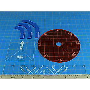 LITKO Fantasy Naval Template Set Compatible with Uncharted Seas