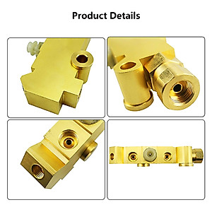 PV4 Brass Combination-Proportioning Valve, 172-1361 PV71 Disc-Disc Brake System Fit for Ford Chevy Mopar, Proportioning Valve Compatible with 4 Wheel Disc Brakes Trucks