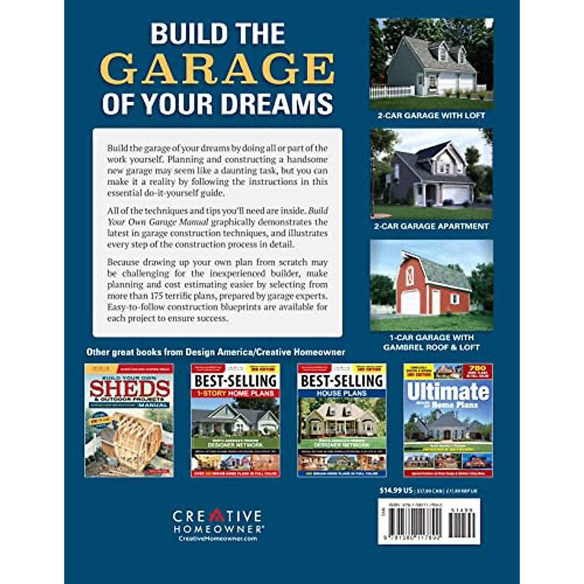 Build Your Own Garage Manual: More Than 175 Plans: Step-By-Step Instructions (Creative Homeowner)