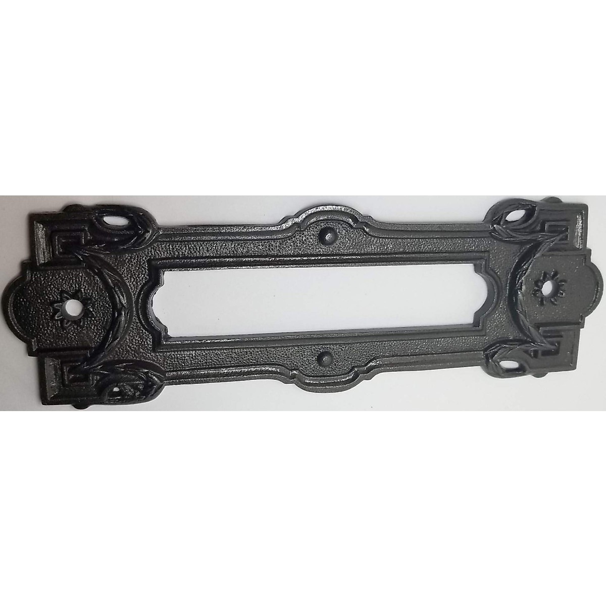 Mailbox Letter Slot Swinging Door Wall Mounted cast Iron neo Classical Antique Vintage Old Mail Postal