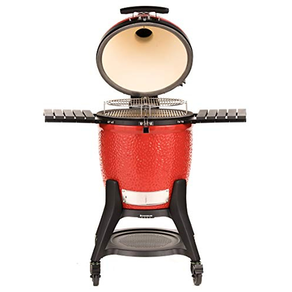 Kamado Joe KJ15040921 Classic Joe III 18-inch Charcoal Grill with Cart and Side Shelves, Blaze Red