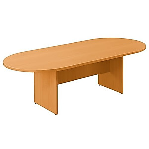 nbf signature series Contemporary Laminate Six Seat Conference Table 6'L Dark Cherry Greenguard Certified Office Furniture with Professional Look and Conference Room Decor