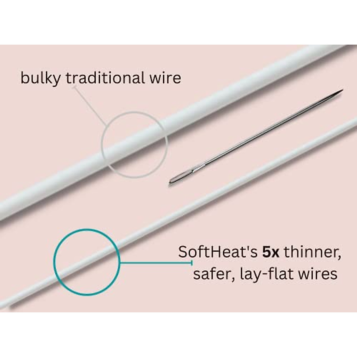 Perfect Fit SoftHeat - Queen Micro-Fleece Heated Blanket - Luxuriously Warm & Soft Electric Blanket, Patented Low-Voltage Technology (Natural, Queen)