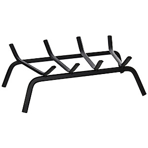 Panacea Products Corp 18" Black Wrought Iron Fireplace Grate 15450Tv
