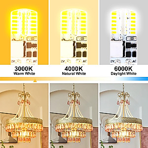 LURNOFY 5PCS G4 LED Bulb, 3W AC/DC 12V Bi-Pin Base LED G4 Light Bulbs(30W Halogen Equivalent), Non-dimmable G4 Bi Pin LED Bulb for Landscape Lighting, Under Cabinet Light(Warm White 3000K)