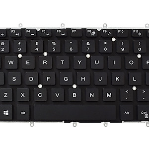 SUNMALL Replacement Keyboard Compatible with Dell Inspiron 5368 5378 5370 5578 5579, Inspiron 7368 7370 7373 7375 7378 7460 7560 7570 7572 7573 7579 Laptop Black US Layout(No Backlight)