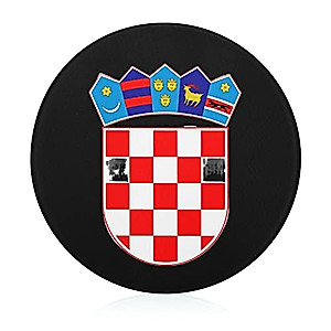 Croatia National Emblem Cutting Board Tempered Glass Chopping Board for Kitchen Hotel