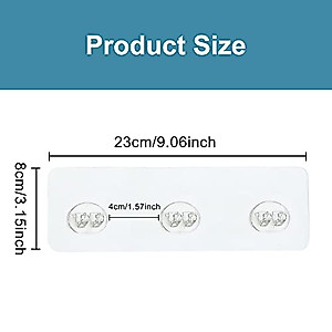 XLQADV 8 Pcs Shower Caddy Adhesive Hooks Sticker, For No Drilling Bathroom Shower Shelf Accessories, Strong Adhesive Wall Sticker For Adhesive Shower Caddy